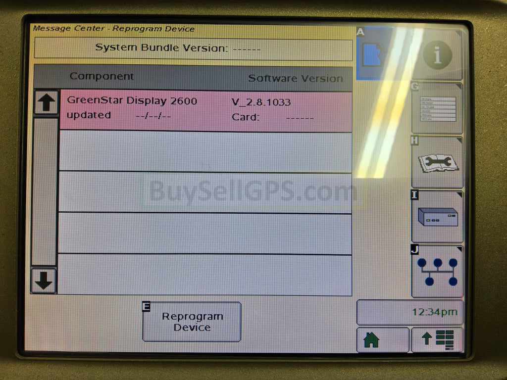 John Deere GreenStar™ GS2 2600 Display For Sale – Buy Sell GPS