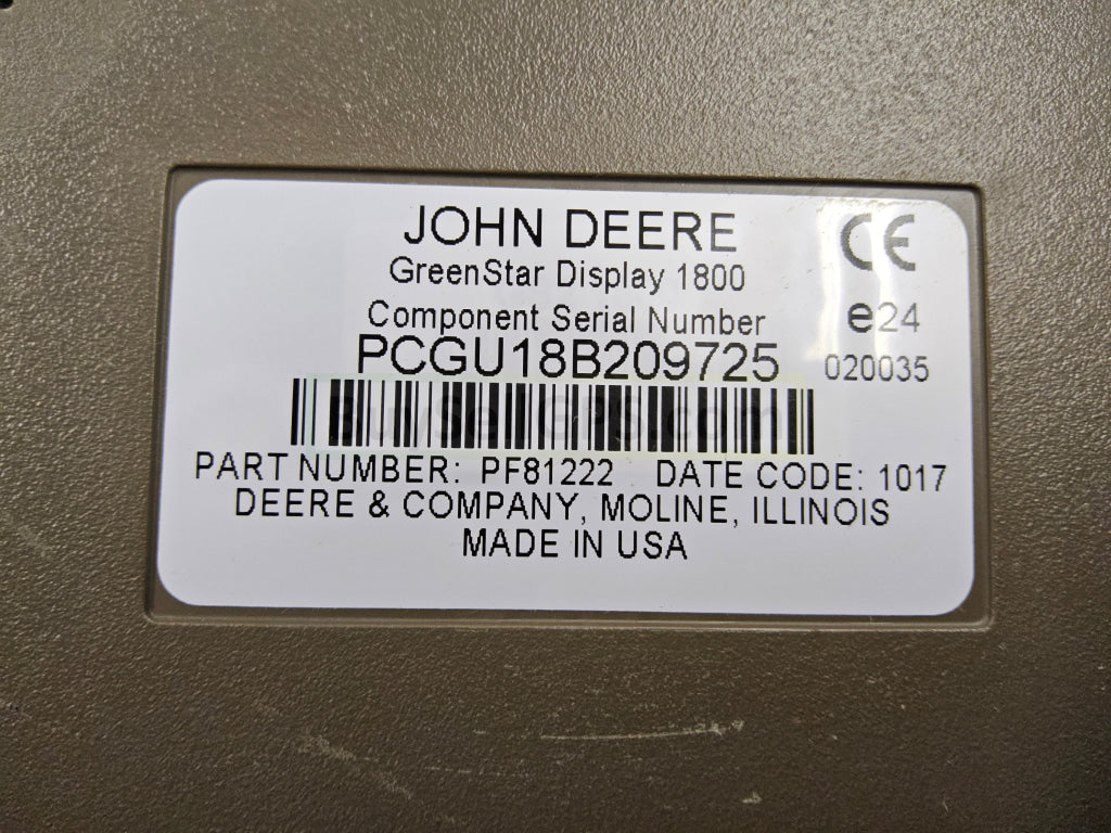 John Deere GS2 1800 Display Monitor For Sale – Buy Sell GPS