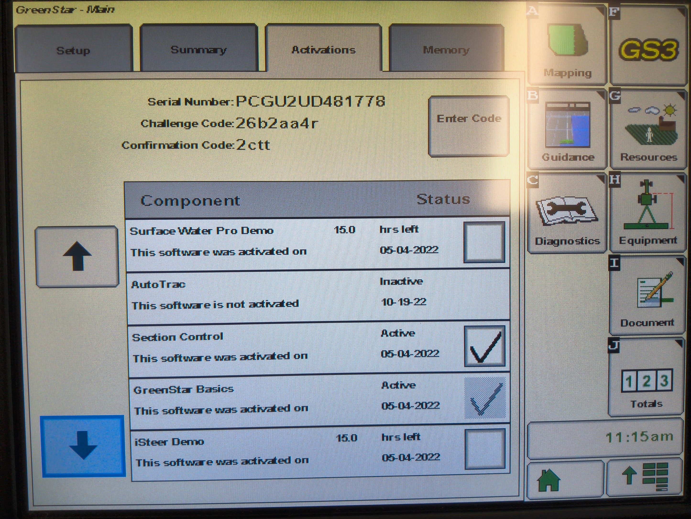 John Deere GreenStar™ GS3 2630 Display Monitor For Sale – Buy Sell GPS