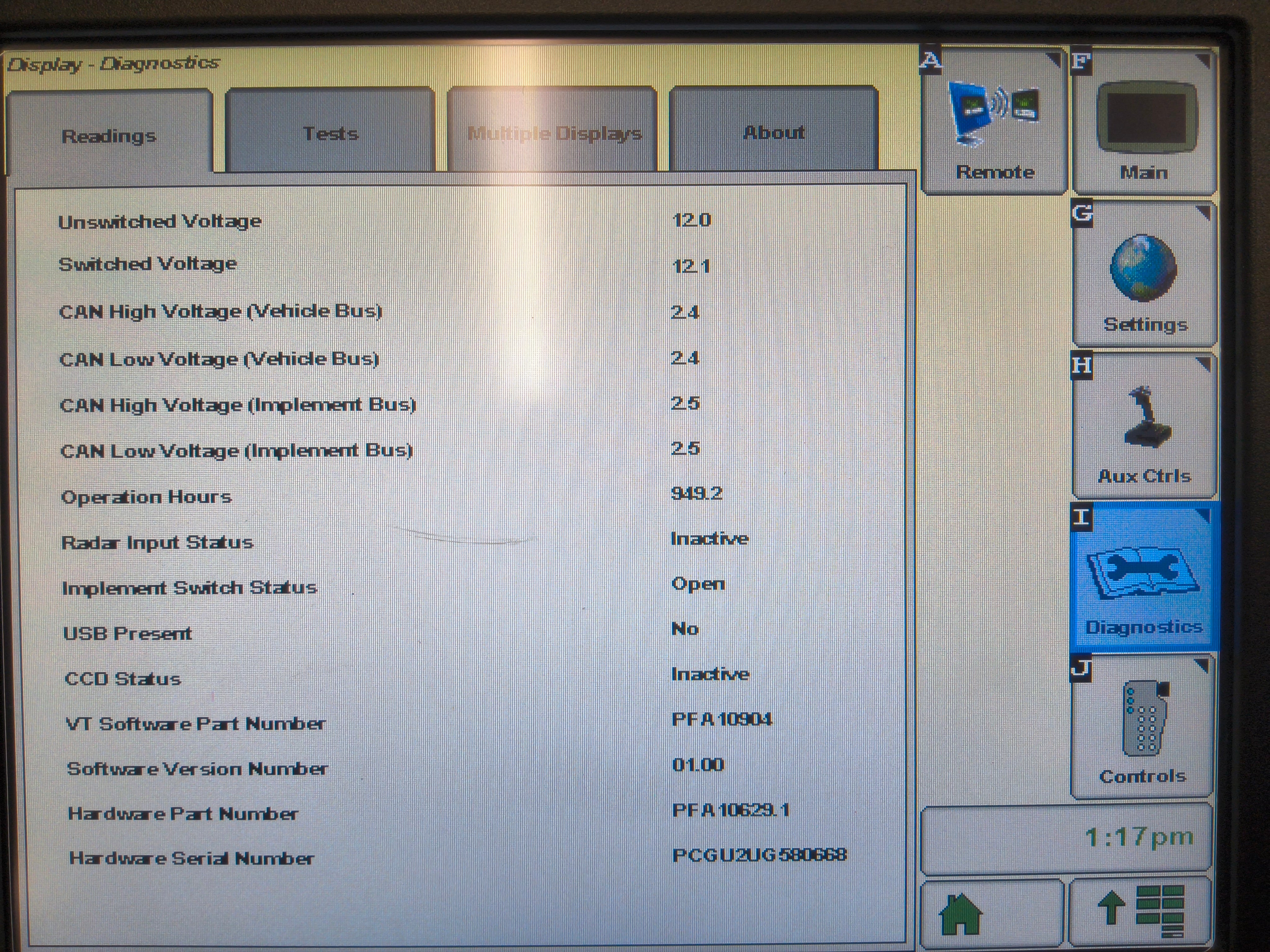 John Deere GreenStar™ GS3 2630 Display Monitor For Sale – Buy Sell GPS