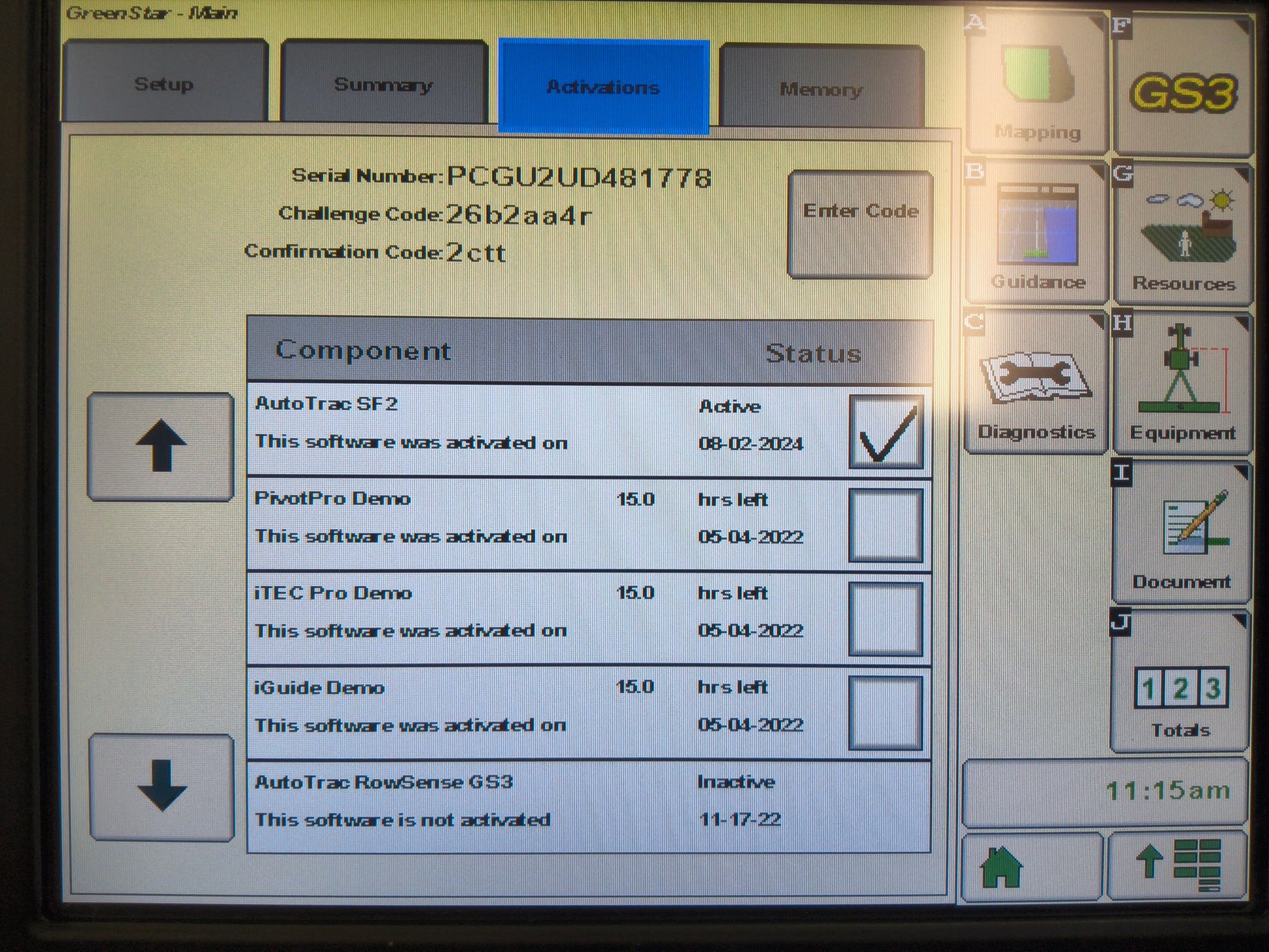 John Deere GreenStar™ GS3 2630 Display Monitor For Sale – Buy Sell GPS