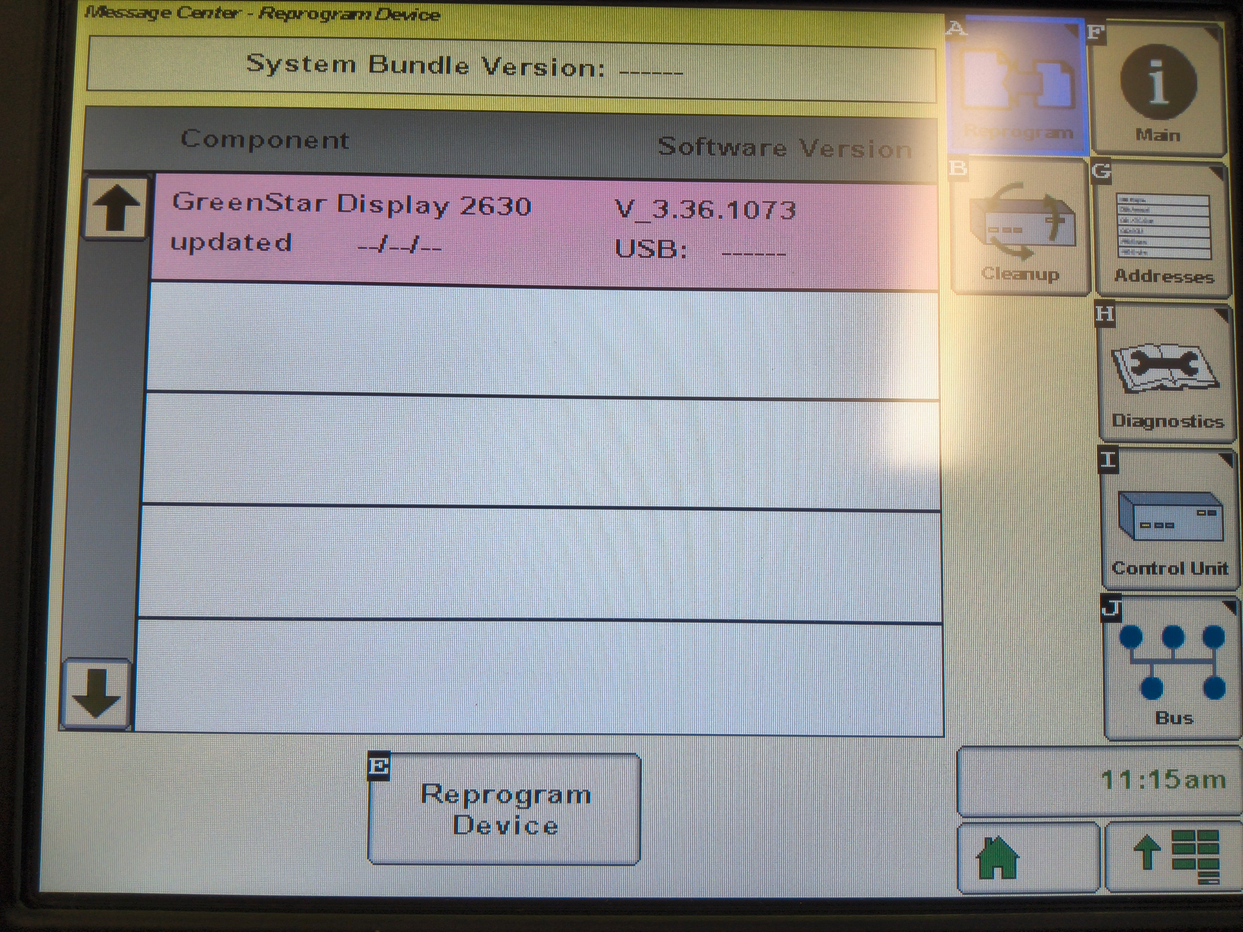 John Deere GreenStar™ GS3 2630 Display Monitor For Sale – Buy Sell GPS